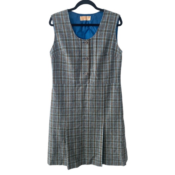 Pendleton | Dresses | Vintage 7s Pendleton Plaid Scoop Neck Aline Dress ...